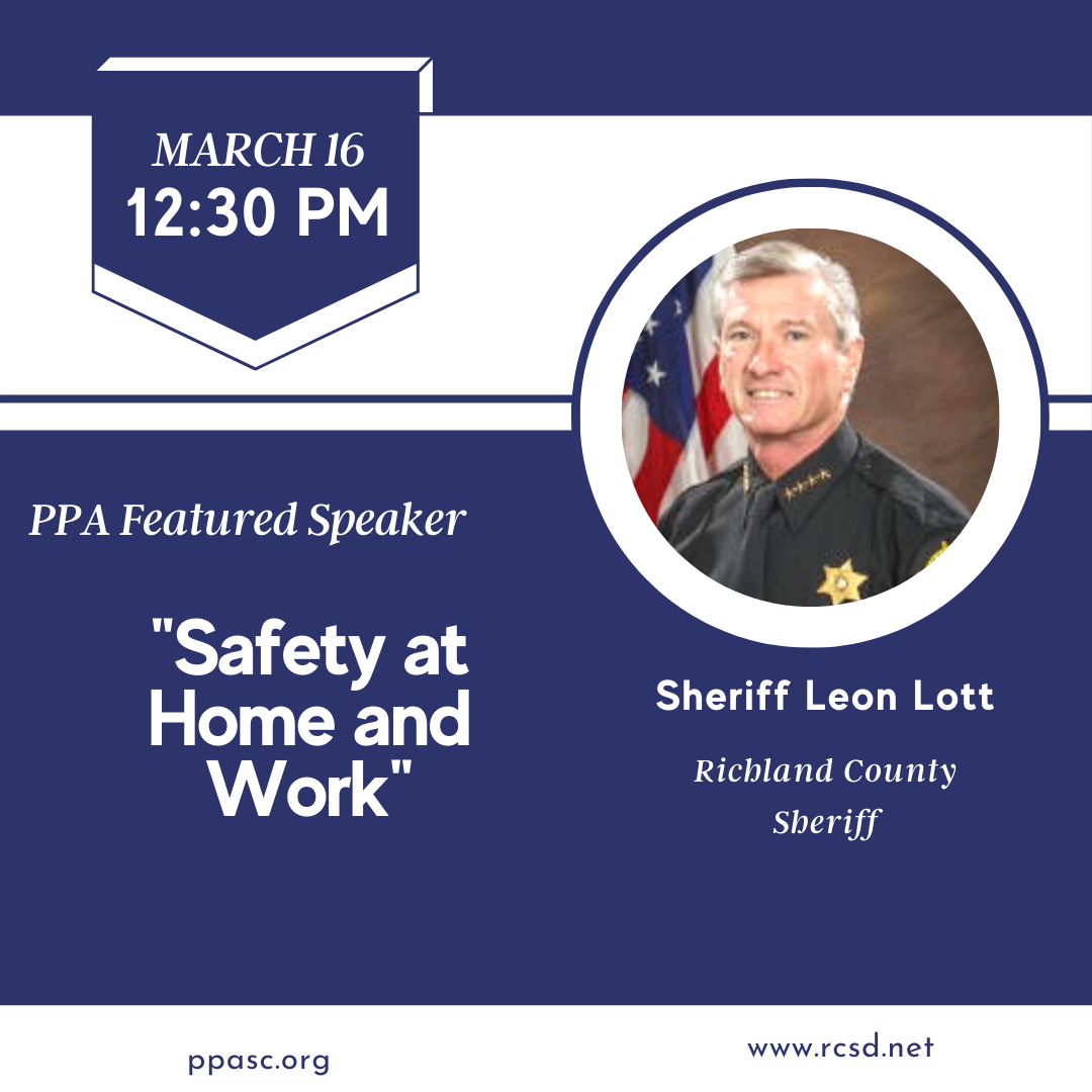 March Speaker, Sheriff Leon Lott – Palmetto Paralegal Association